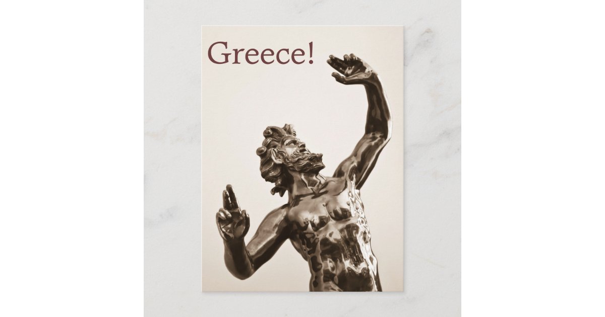 Zeus, greek god postcard | Zazzle.com