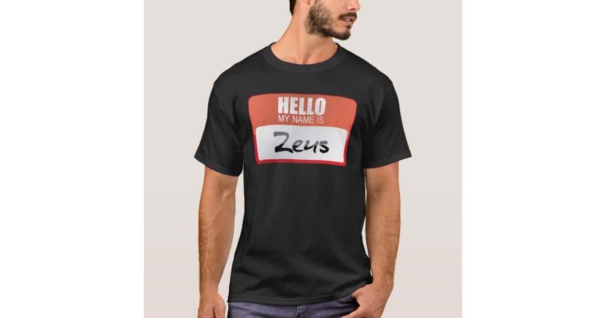 Zeus Greek Mythology Halloween Costume Greek God T-Shirt | Zazzle