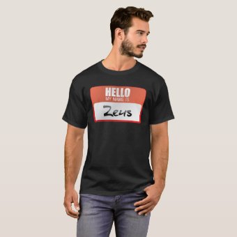 Zeus Greek Mythology Halloween Costume Greek God T-Shirt | Zazzle
