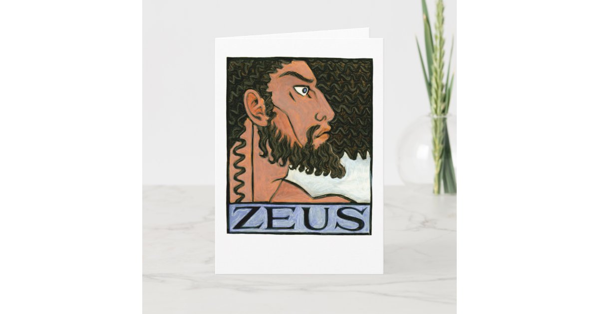Zeus Greeting Card | Zazzle