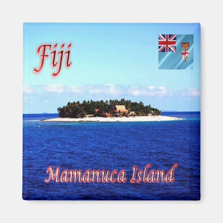 zFJ011 FIJI, MAMANUCA ISLAND, Oceania, Fridge Magnet | Zazzle