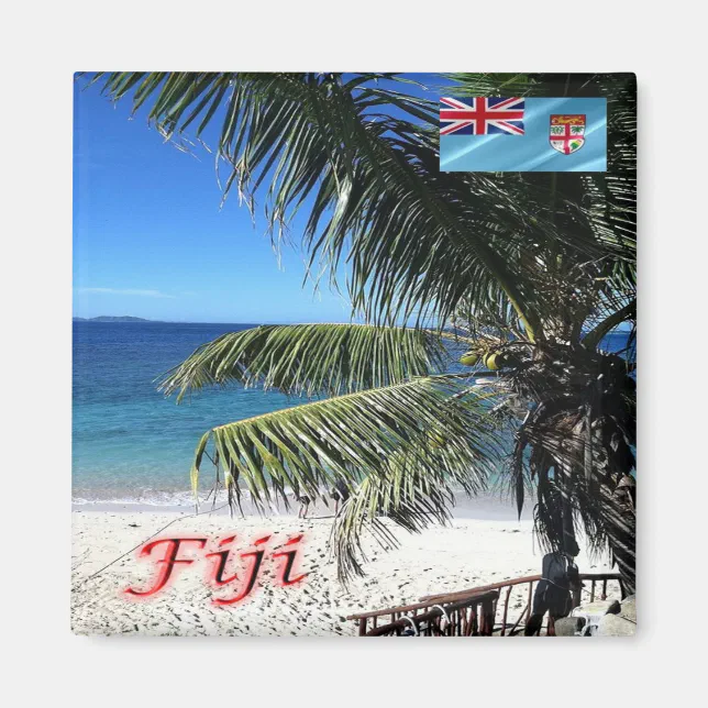 zFJ013 FIJI, MATAMANOA, Beach, Oceania, Fridge Magnet | Zazzle