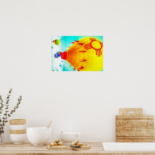 Zia balloon poster | Zazzle