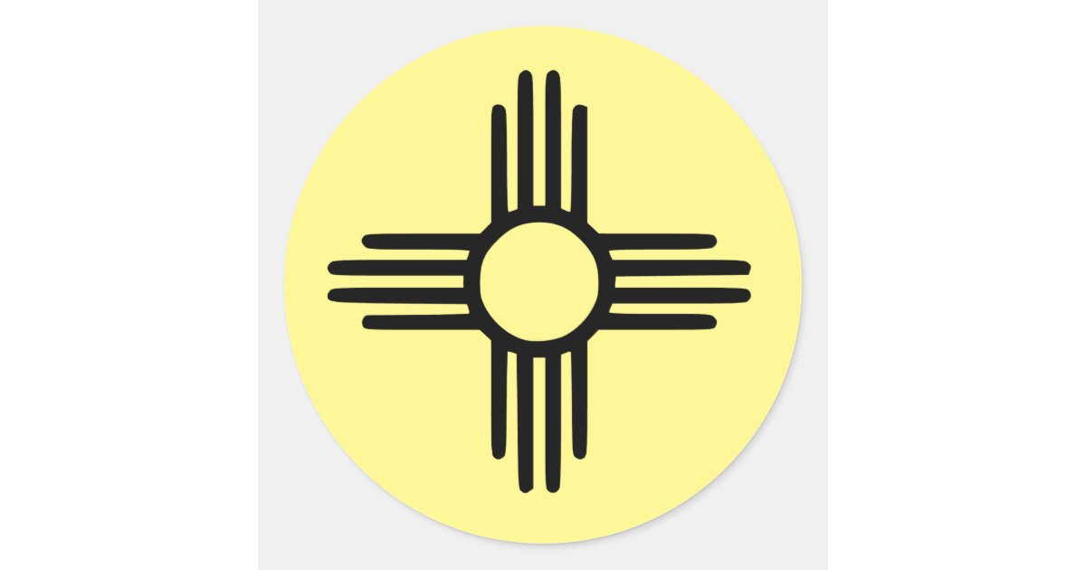 Zia Sun Classic Round Sticker | Zazzle