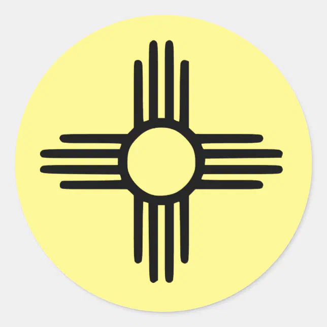 Zia Sun Classic Round Sticker | Zazzle