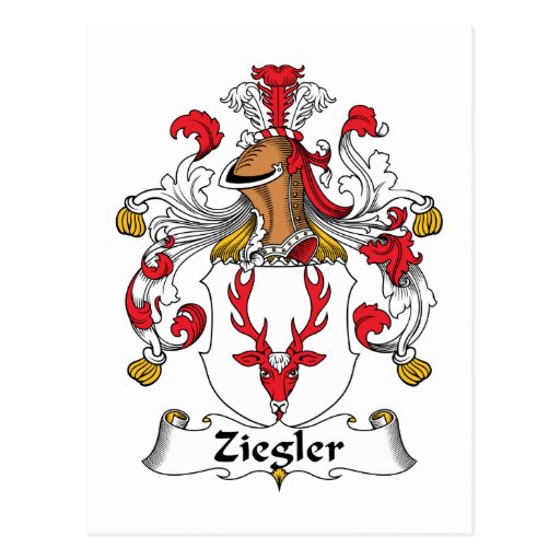 Ziegler Family Crest Postcard | Zazzle