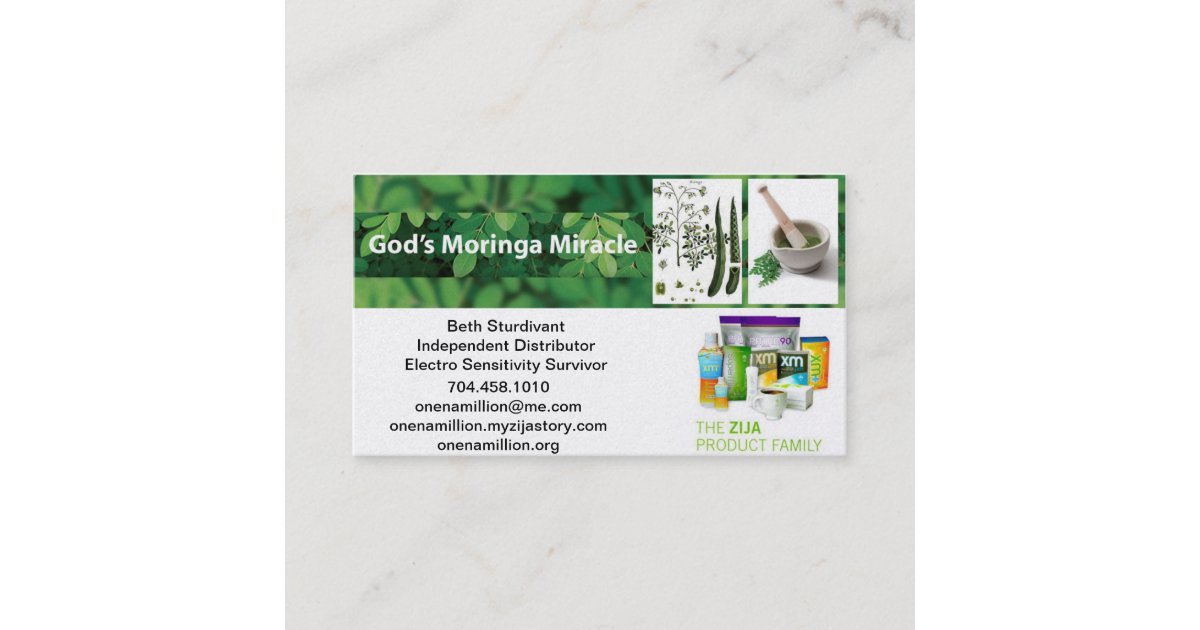 Zija Independent Distributor Business Card | Zazzle