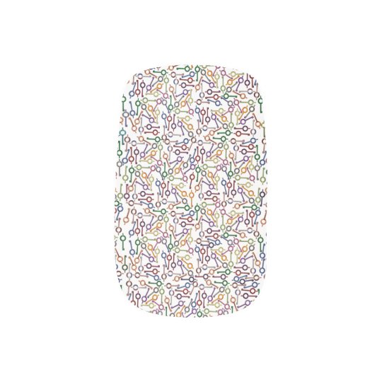 Zillions of Police Thin Blue Line Handcuff Keys Minx Nail Art | Zazzle.com