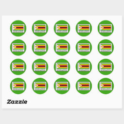 Zimbabwe Classic Round Sticker | Zazzle
