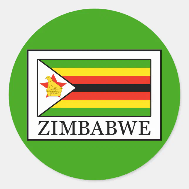 Zimbabwe Classic Round Sticker | Zazzle