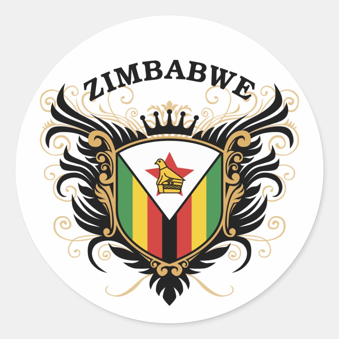 Zimbabwe Classic Round Sticker | Zazzle