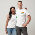Zimbabwe Flag and Map T-Shirt | Zazzle
