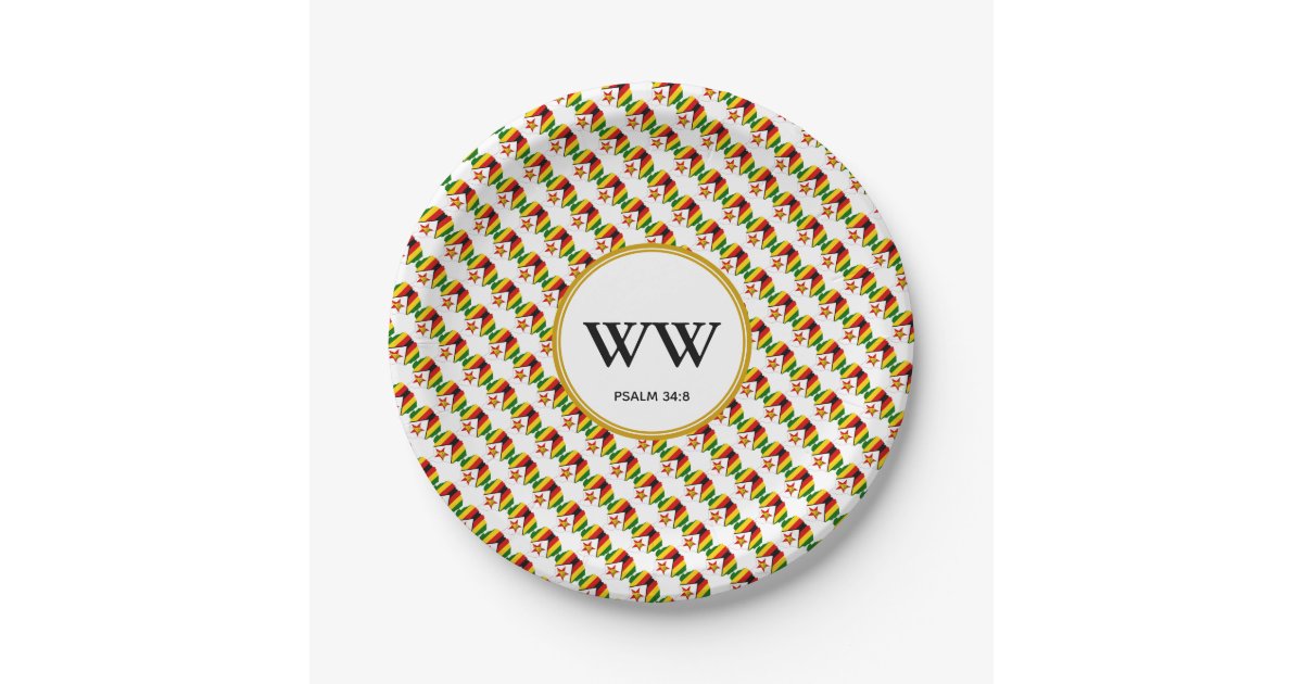 ZIMBABWE FLAG Celebration Birthday Heritage Party Paper Plates | Zazzle