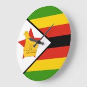 Zimbabwe Flag Large Clock | Zazzle