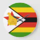 Zimbabwe Flag Large Clock | Zazzle