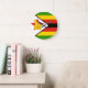 Zimbabwe Flag Large Clock | Zazzle