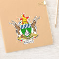 Zimbabwe National Coat Of Arms Patriotic Sticker | Zazzle