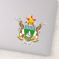 Zimbabwe National Coat Of Arms Patriotic Sticker | Zazzle