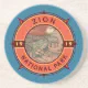 Zion National Park Bighorn Sheep Retro Compass Coaster | Zazzle