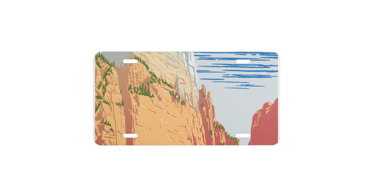 Zion National Park License Plate | Zazzle