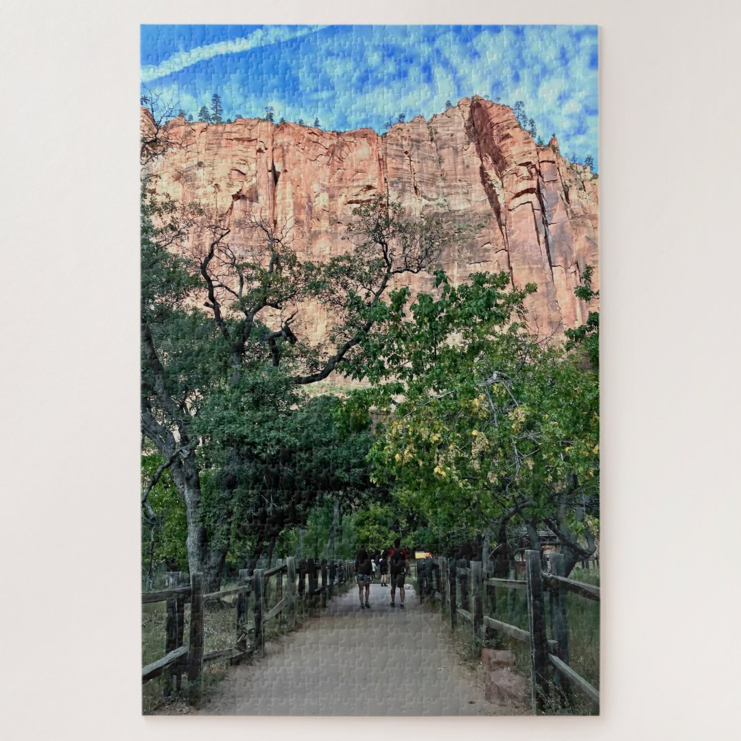 Zion National Park Narrows Riverside Walk Trail Jigsaw Puzzle | Zazzle