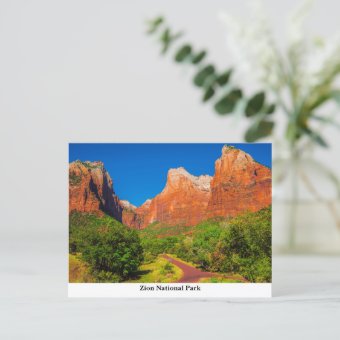 Zion National Park Postcard | Zazzle