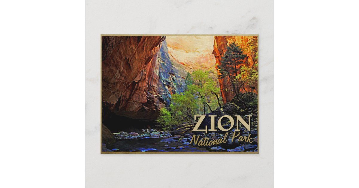 Zion National Park Postcard | Zazzle