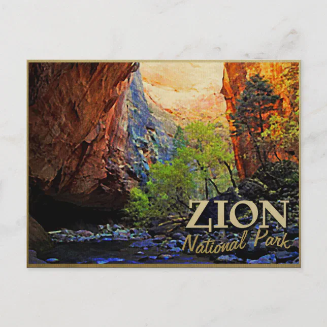 Zion National Park Postcard | Zazzle