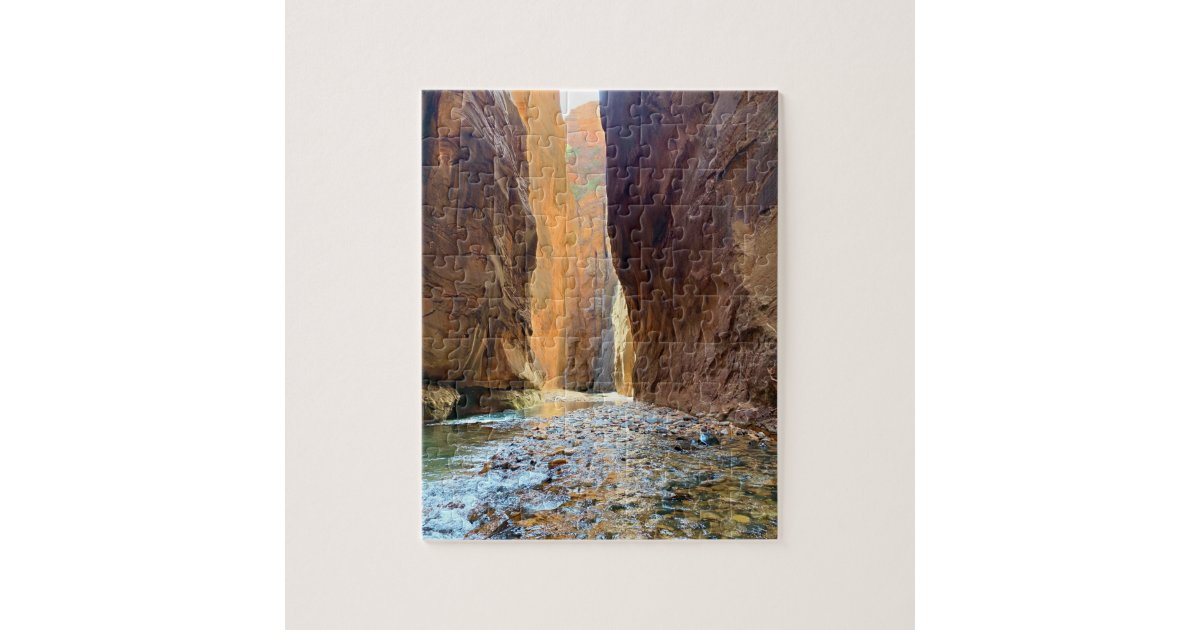 Zion National Park Puzzle, The Narrows Jigsaw Puzz Jigsaw Puzzle | Zazzle