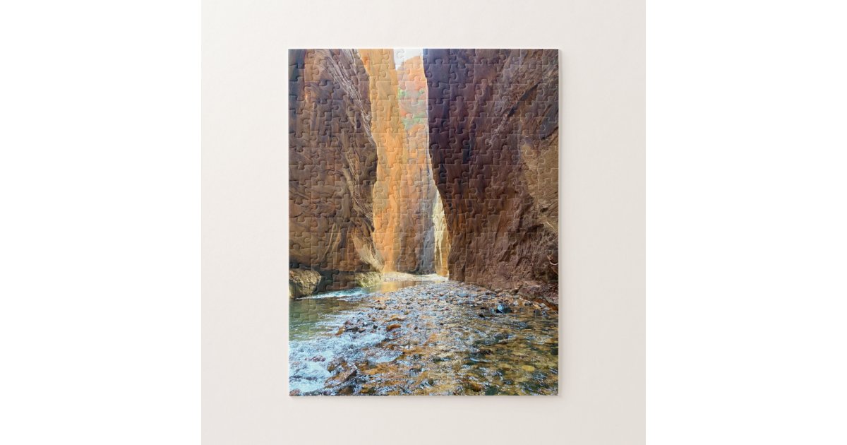 Zion National Park Puzzle, The Narrows Jigsaw Puzzle | Zazzle