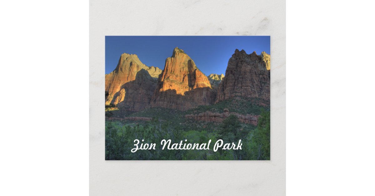 Zion National Park, UT Postcard | Zazzle