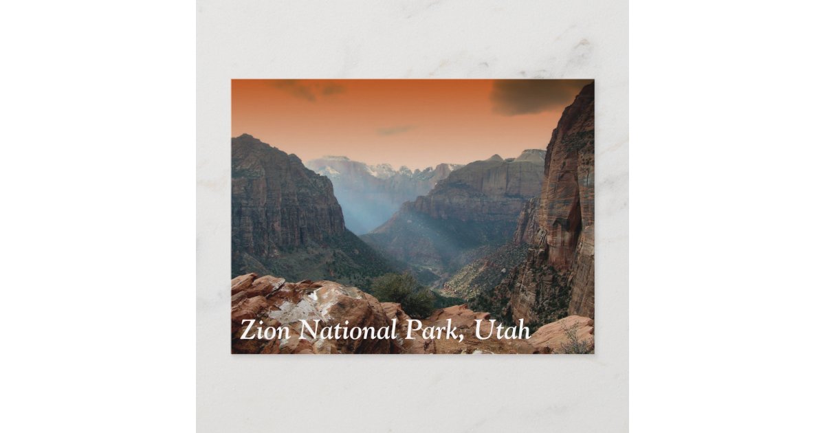 Zion National Park, Utah Postcard | Zazzle