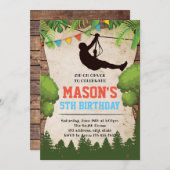 Zip line invitation | Zazzle