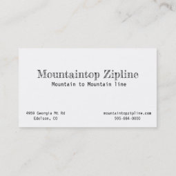 Zipline Business Cards Completely Customizable | Zazzle