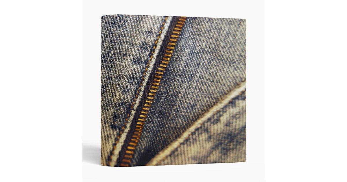 Zipper Denim Binder | Zazzle