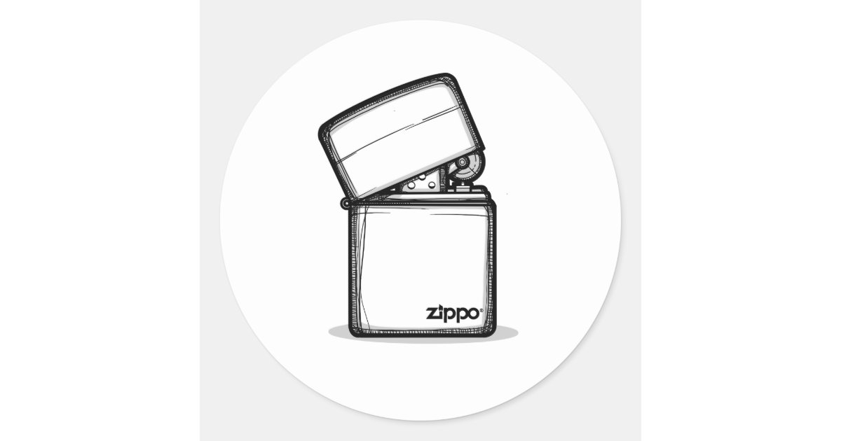 Zippo Classic Round Sticker | Zazzle