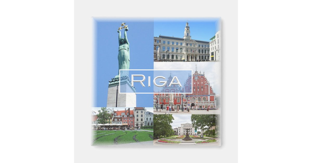 zLV004 RIGA, Republika of Latvia, Europe, Fridge Magnet | Zazzle