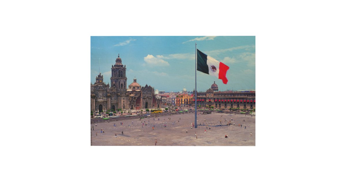 Zocalo, Mexico City, Mexico Wood Wall Decor | Zazzle