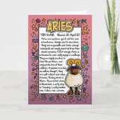 Zodiac — Aries Fun Facts Card | Zazzle