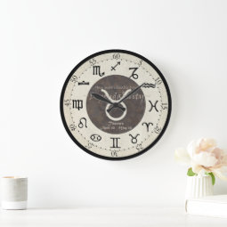Zodiac Clock - Taurus | Zazzle