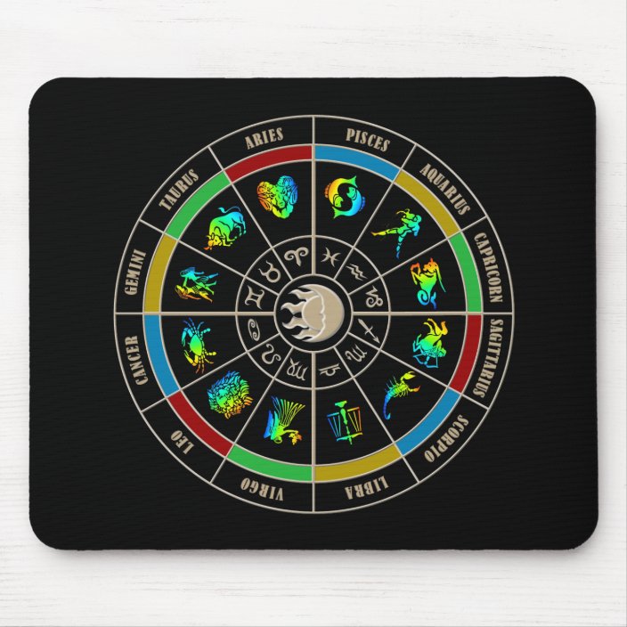 Zodiac Color Wheel Mouse Pad | Zazzle