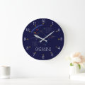 Zodiac Constellation Gemini Large Clock | Zazzle