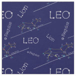 Zodiac Constellation Leo Fabric | Zazzle