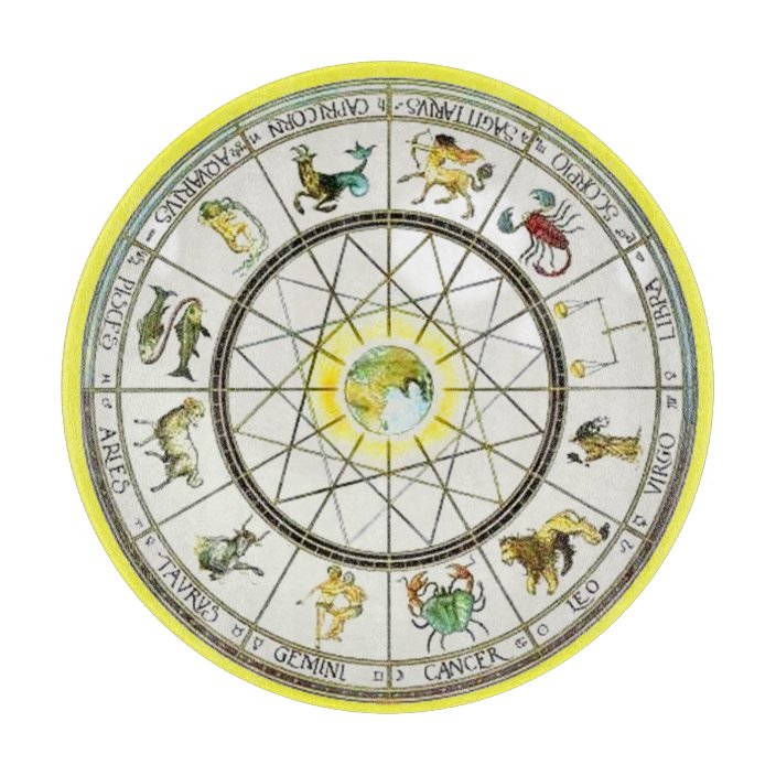 Zodiac Cutting Board