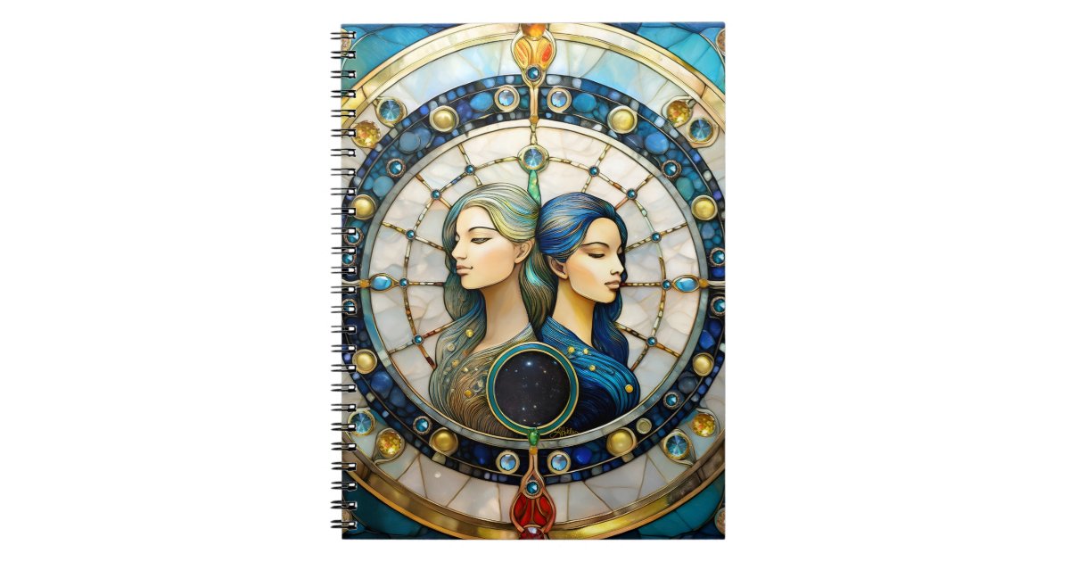 Zodiac - Gemini The Twins Notebook | Zazzle