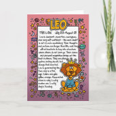 Zodiac - Leo Fun Facts Card | Zazzle