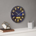 Zodiac Monogram Southern Hemisphere Constellation Large Clock | Zazzle