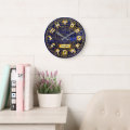 Zodiac Monogram Southern Hemisphere Constellation Large Clock | Zazzle
