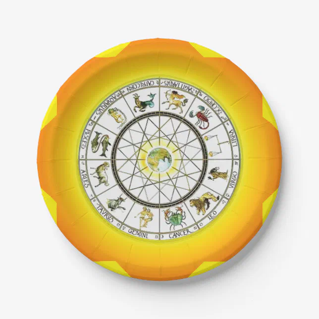 Zodiac paper plate | Zazzle