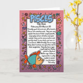 Zodiac - Pisces Fun Facts Card | Zazzle